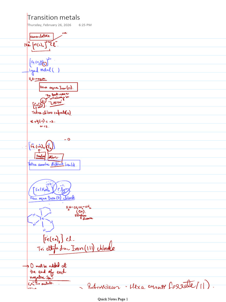 Transition Metals Part 2 | PDF