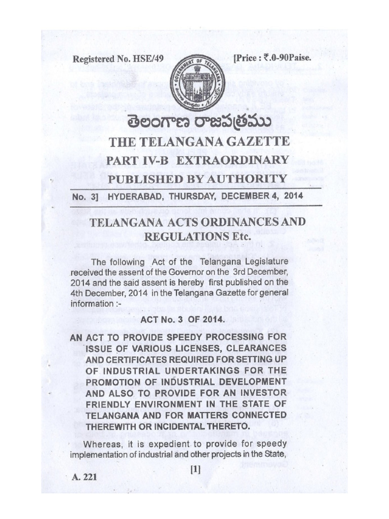 Telangana IPASS Portal | PDF