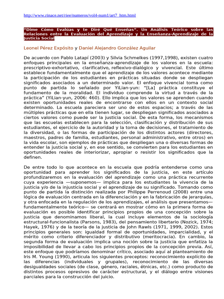 http sobre libro de Perrenoud | PDF | Evaluación | John Rawls