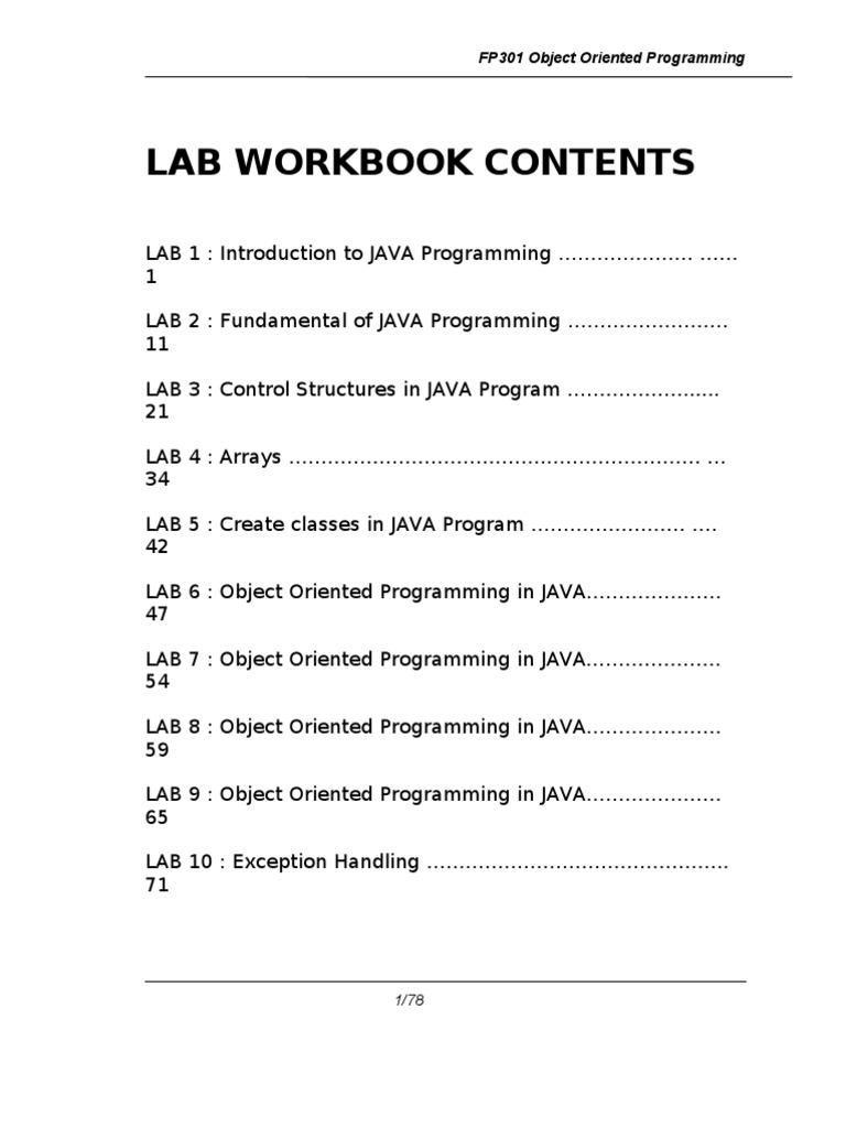 Fp301 Lab Print | PDF | Method (Computer Programming) | Inheritance (Object Oriented Programming)