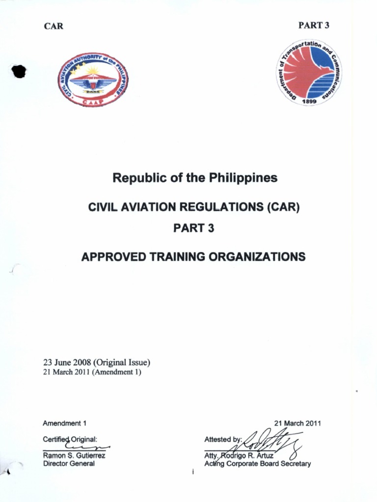 003 PCAR Approved Training Organizations (2) 2011 | PDF | Flight ...