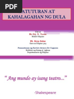 Modyul Sa Dula at Dulaang Filipino PDF | PDF