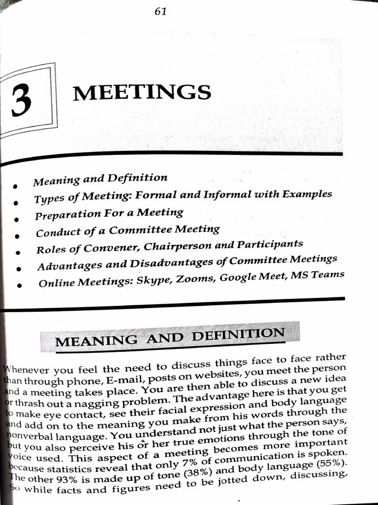 Chap 3 Meetings BC II | PDF