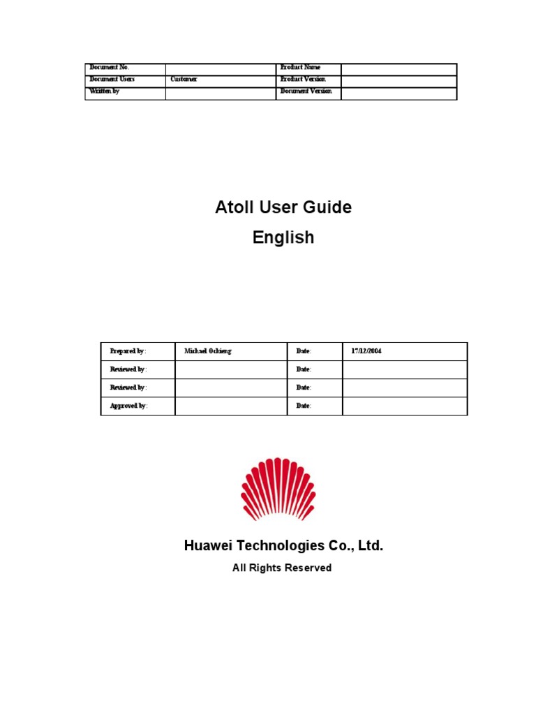 U-Net User Guide-Atoll Simulation | PDF | Tab (Gui) | Computer File