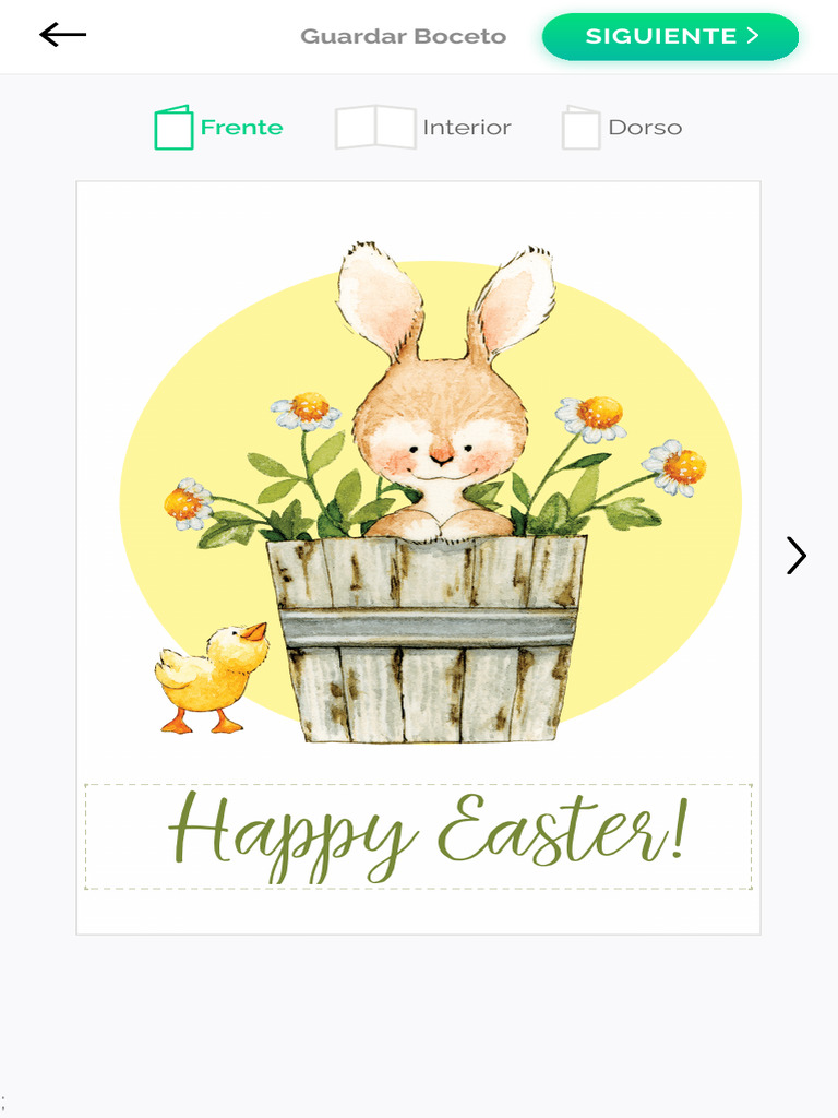 Easter Bunny - Tarjeta de Pascua Gratis Greetings Island | PDF