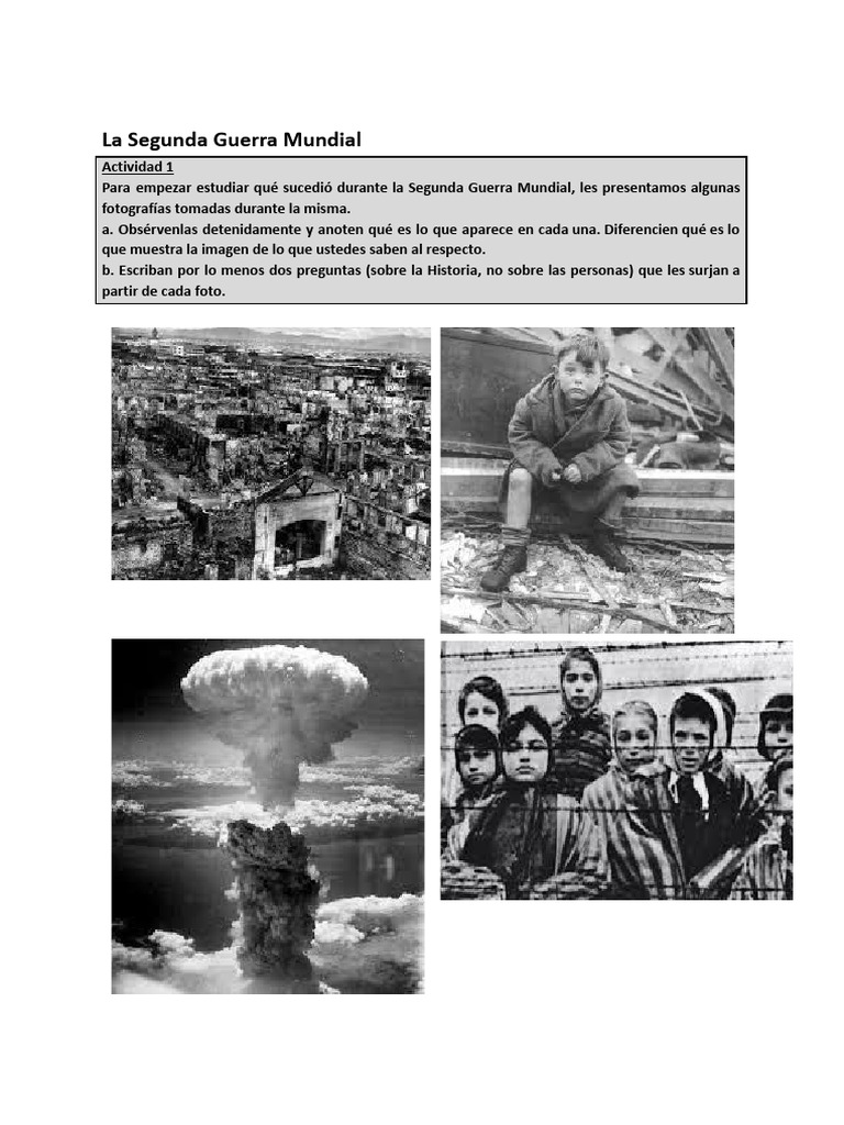 Holocausto Judío - Nivel Primario (Actividades) | PDF | Alemania nazi ...