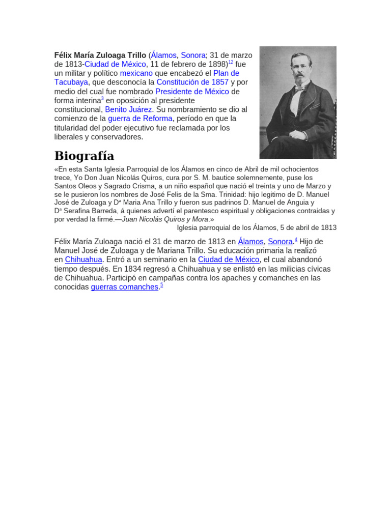 Félix María Zuloaga Trillo | PDF