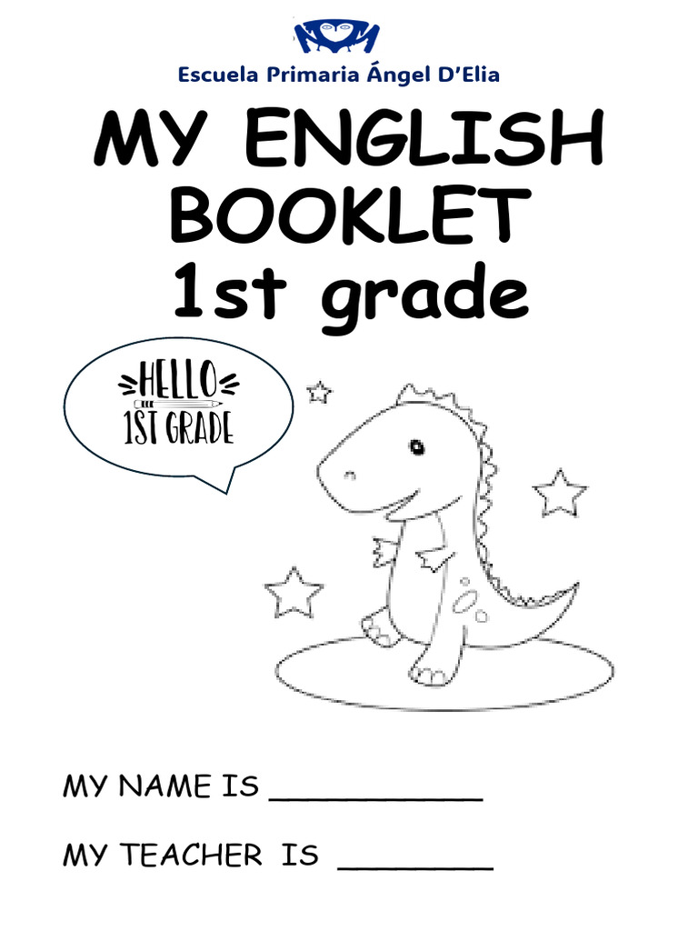 My English Booklet 1st | PDF
