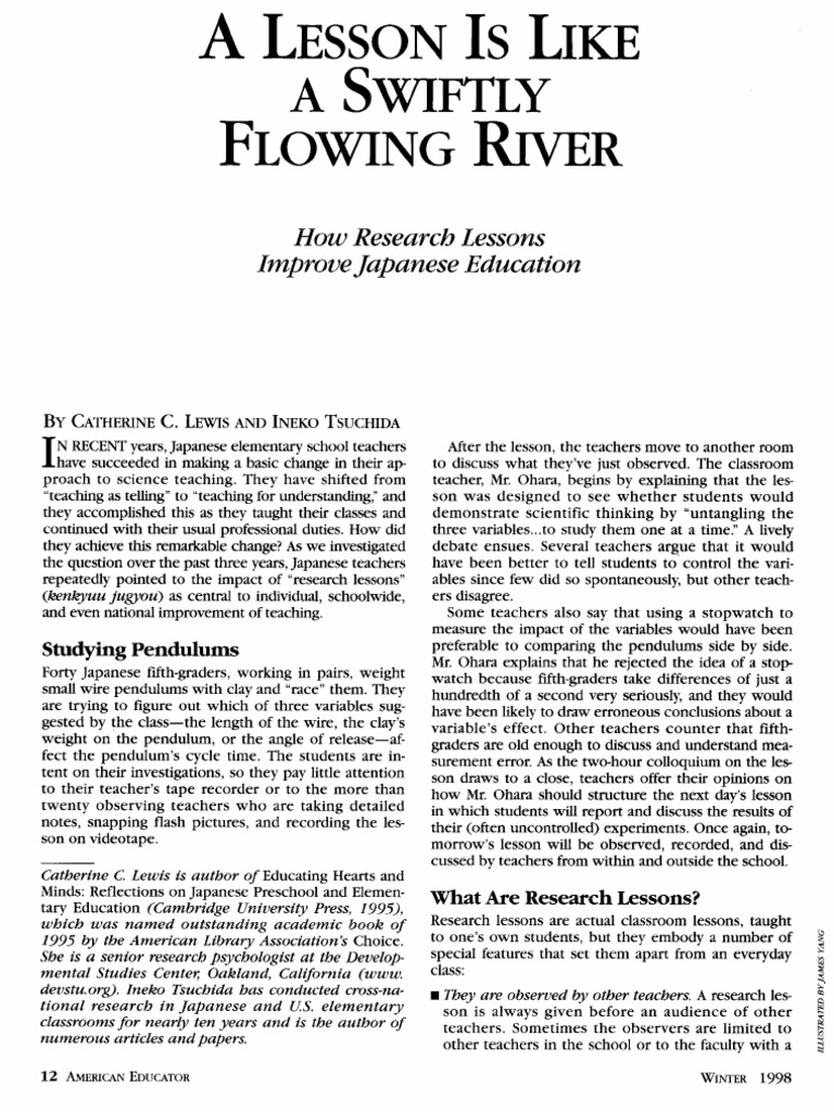 Lesson Like A Swiftly Flowing River | PDF