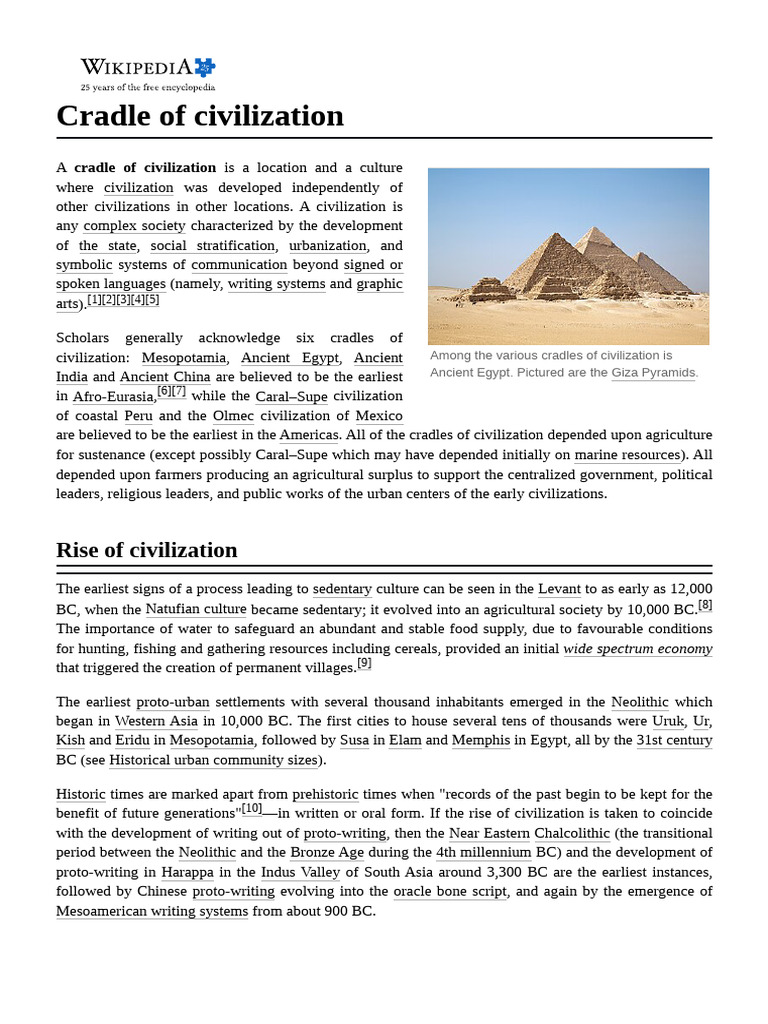 Cradle of Civilization | PDF | Sumer