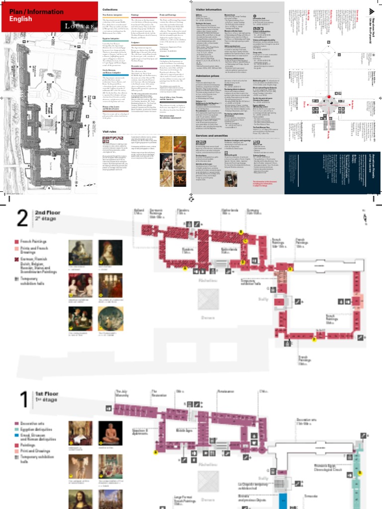 Louvre Museum Floor Plan Guide | PDF | Louvre | Library And Museum