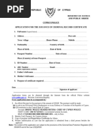 TCI Police Record Application Form | PDF | Criminal Record | Government ...