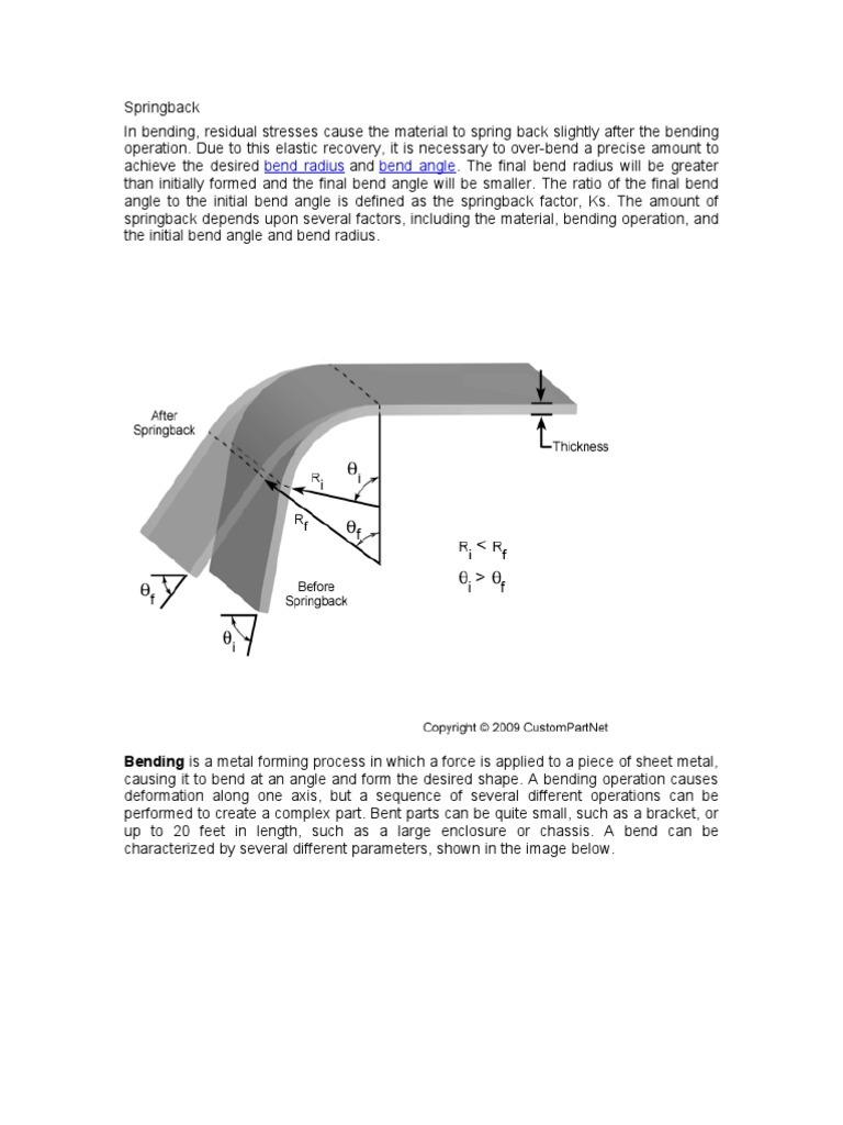 Bending | PDF | Sheet Metal | Metalworking