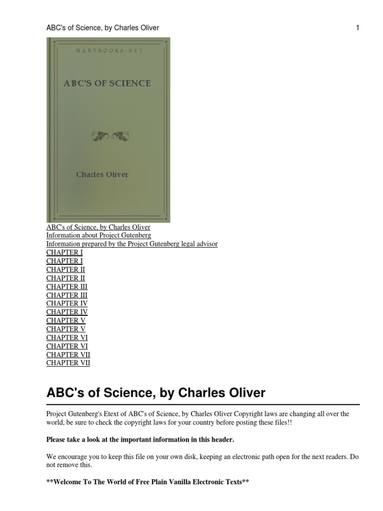 ABC's of Science | PDF