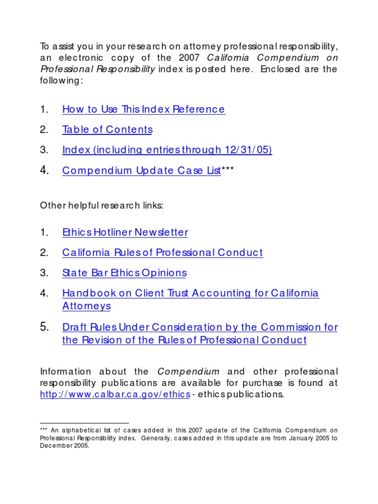 2007 (2005 Cases) Compendium FINAL | PDF | Supreme Court Of California ...