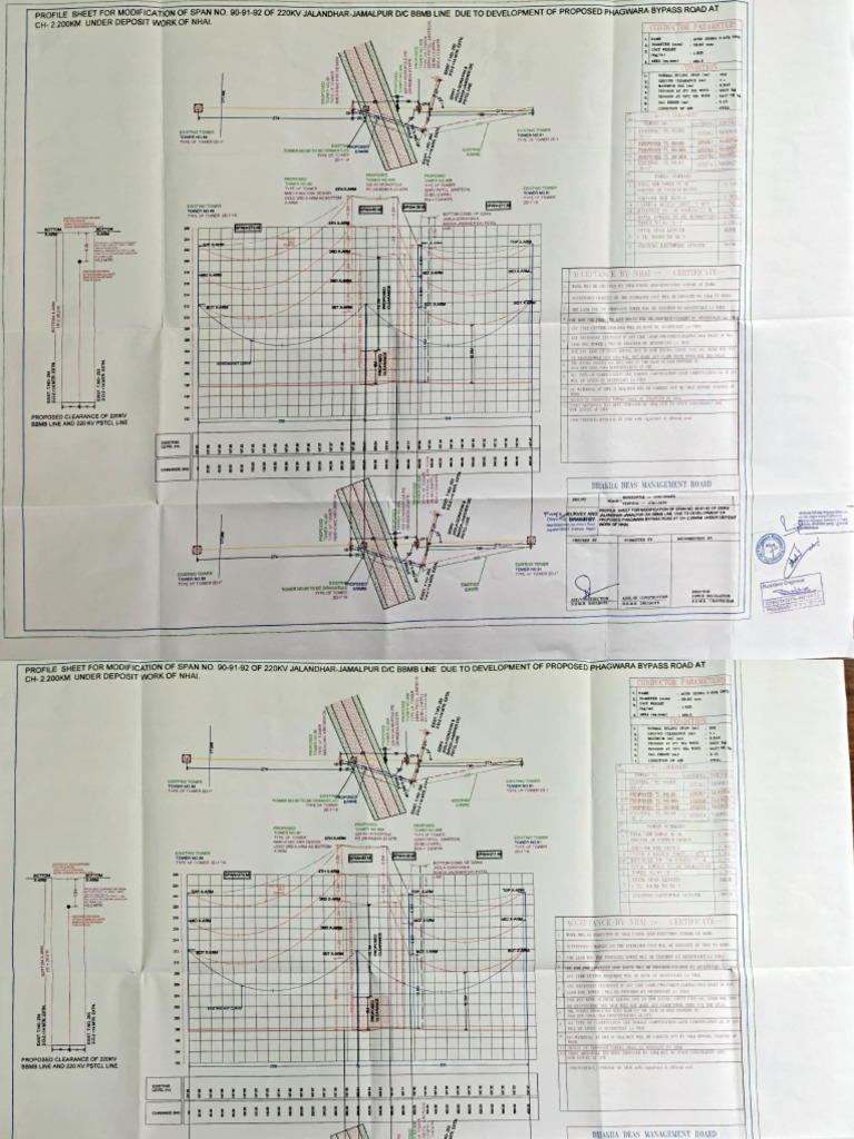 BBMB 2+200 Vetted Route Plans | PDF