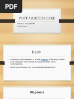 Post Mortem Care Procedures for Nurses | PDF | Death | Nursing