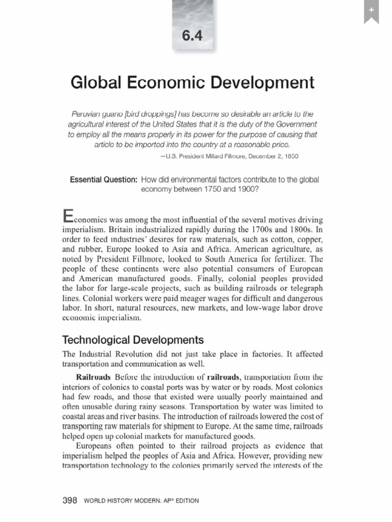 Topic 6-4 Global Economic Development | PDF