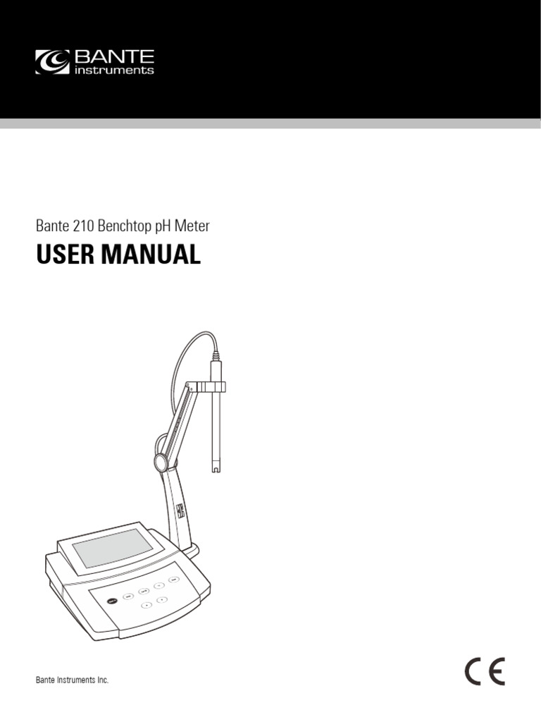 User Manual - Bante 210 Benchtop PH Meter | PDF