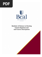Chamberlain BSN Curriculum Overview | PDF | Course Credit | Academic Degree