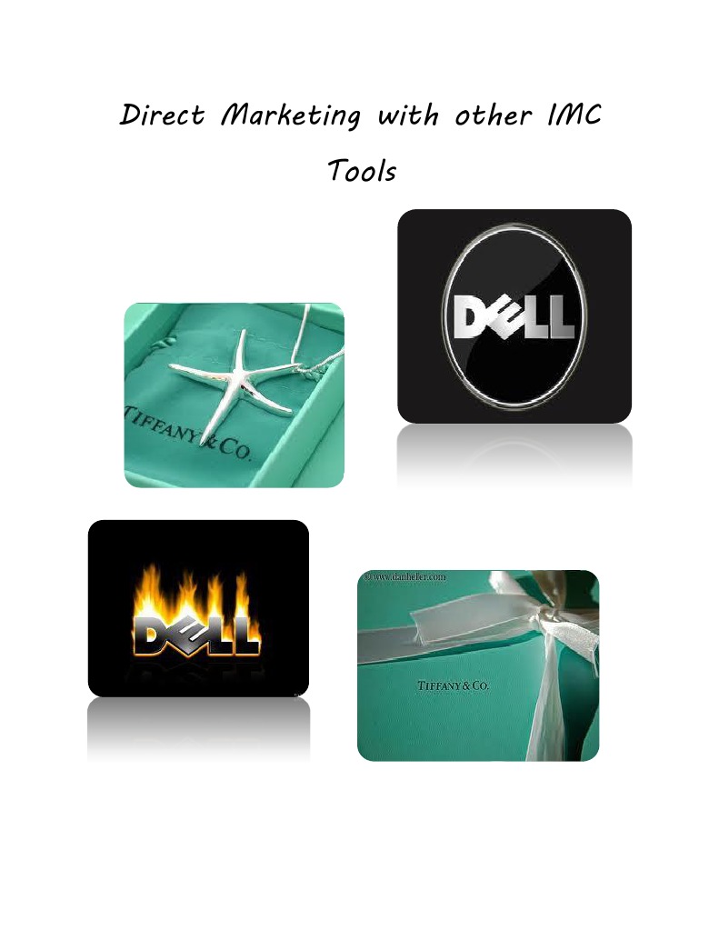 IMC Report | PDF | Direct Marketing | Dell