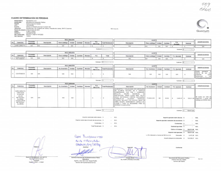 459 - 12djn0529l Determinacion de Perdida Canc-1 | PDF