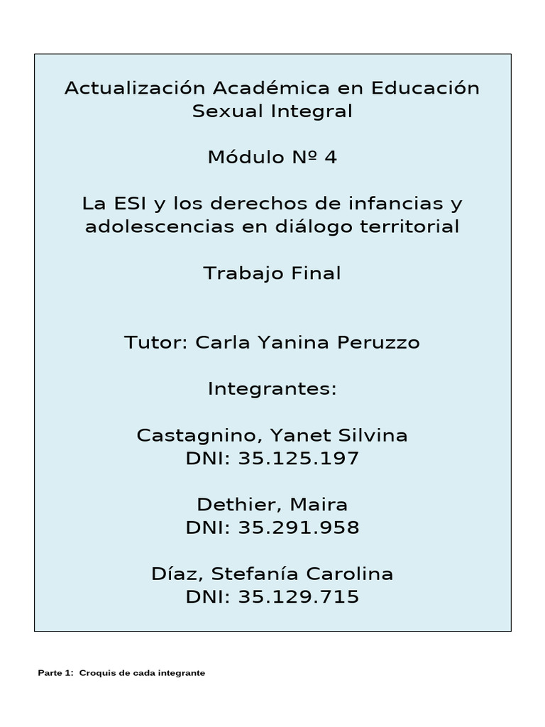 TP FINAL ESI MODULO 4 | PDF | Escuelas | Educación primaria