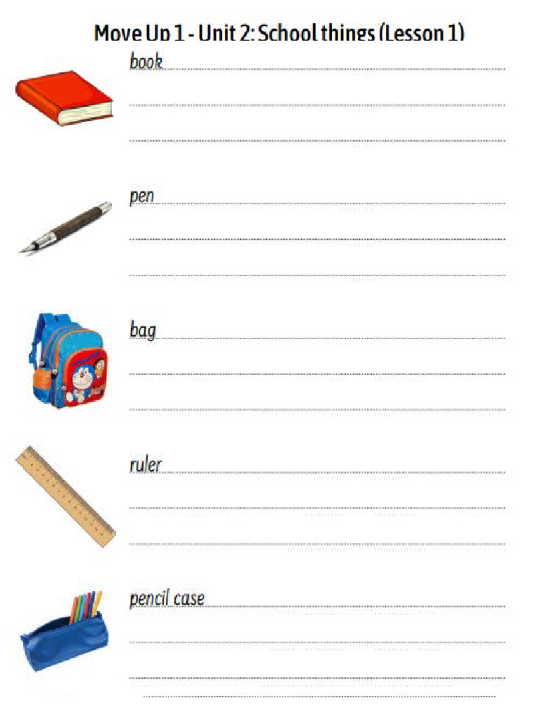 Move Up 1 - Unit 1 - Lesson 1 | PDF