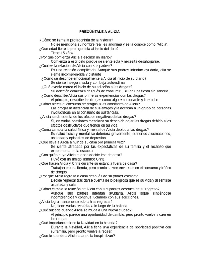 Pregúntale A Alicia | PDF