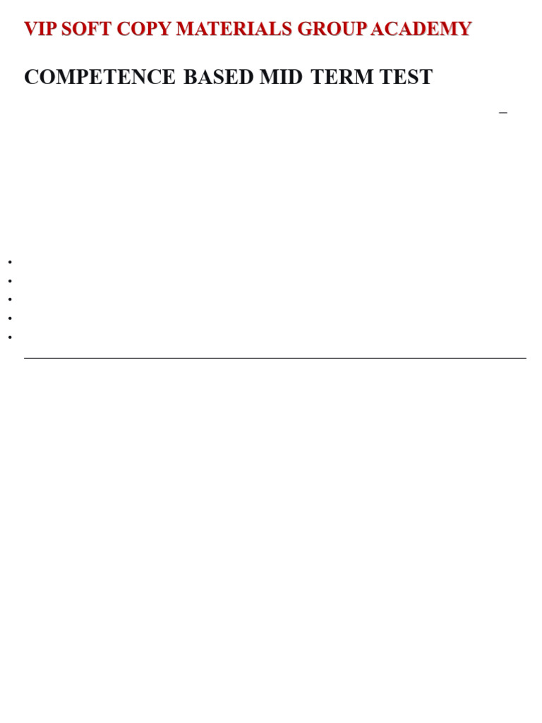 Ict I Form 1 Test 1 and Its Marking Key | PDF | Computer Data Storage ...