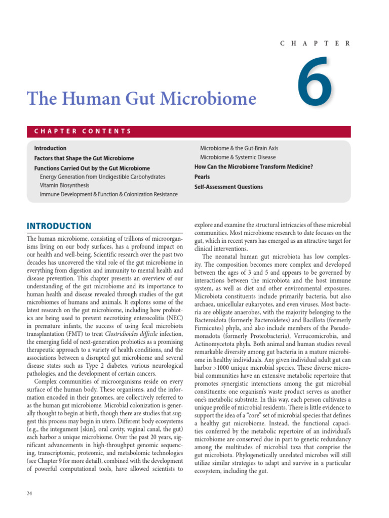 7 - 6 The Human Gut Microbiome | PDF | Gastrointestinal Tract | Biology