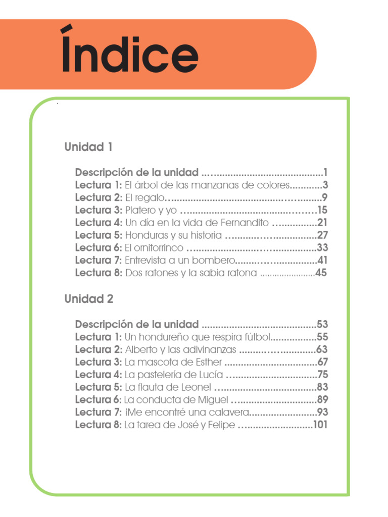 Unidad 1 Lectura 3ero | PDF