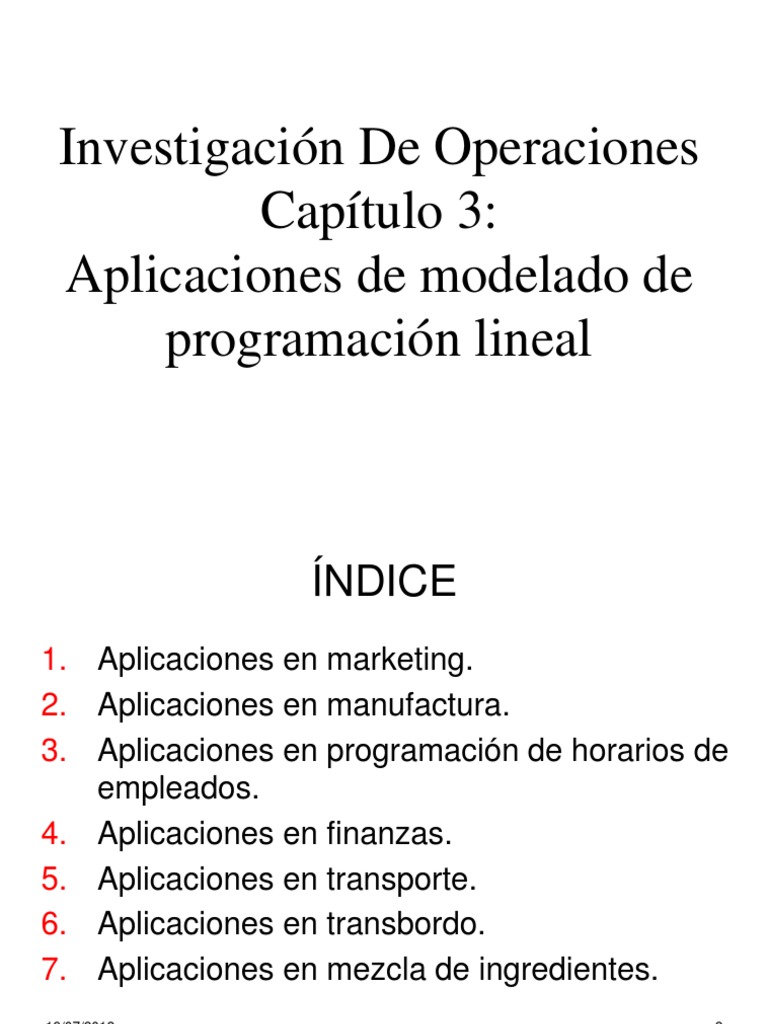 3 Aplicaciones de Modelado de Programacion Lineal | PDF | Inventario ...