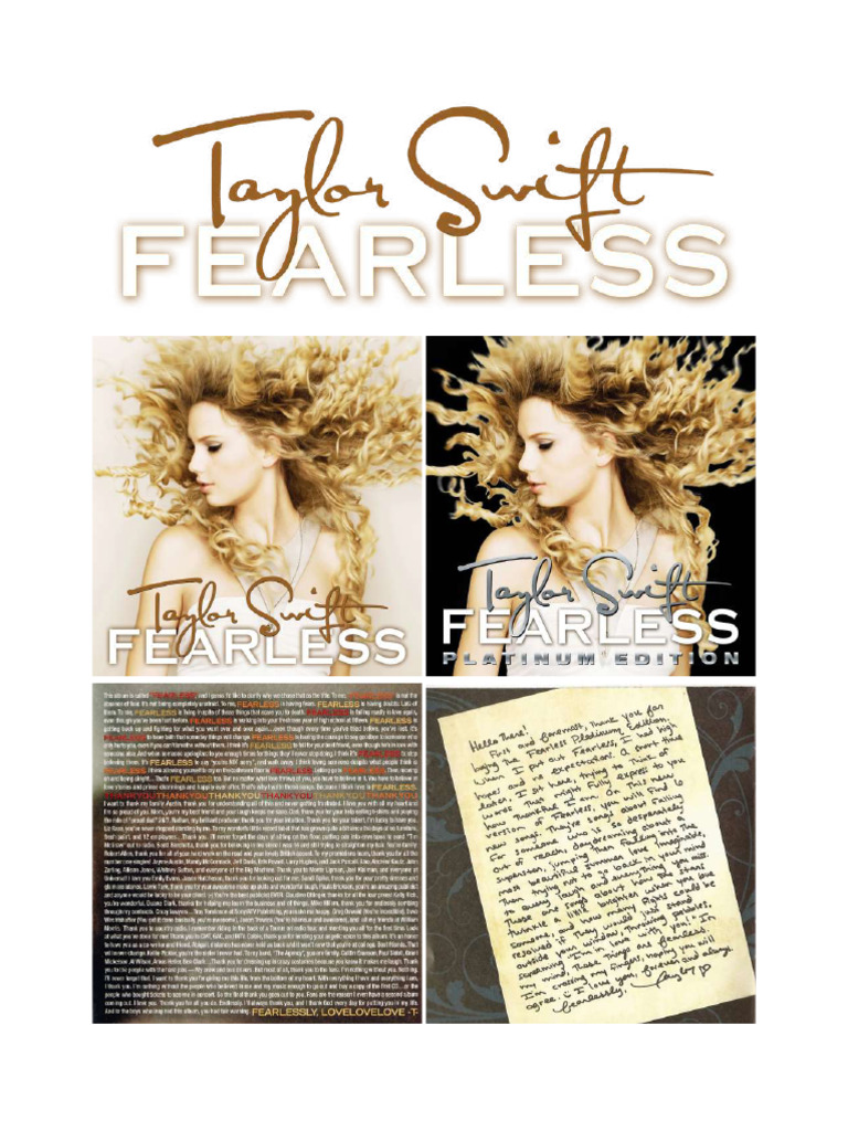 02 Fearless Liner Notes | PDF