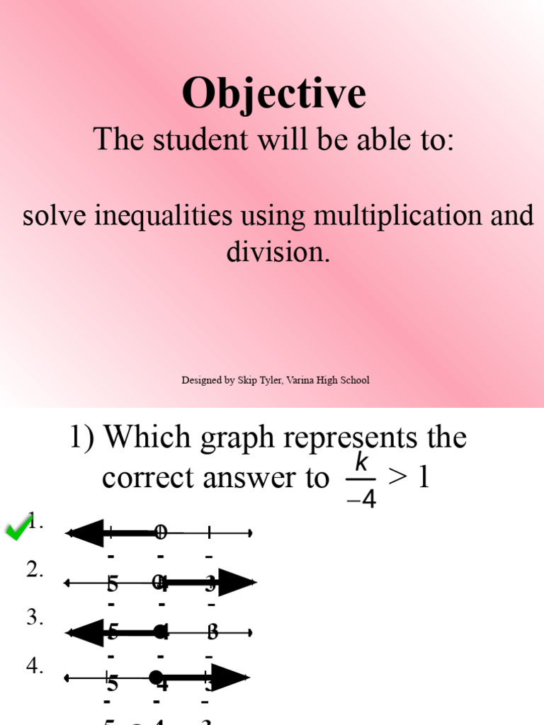 Multiplying and Dividing Inequalities #Inequalities | PDF | Inequality ...