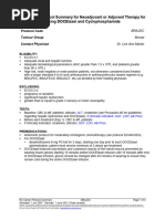 NCCP AC Chemotherapy Protocol for Breast Cancer | PDF | Chemotherapy ...