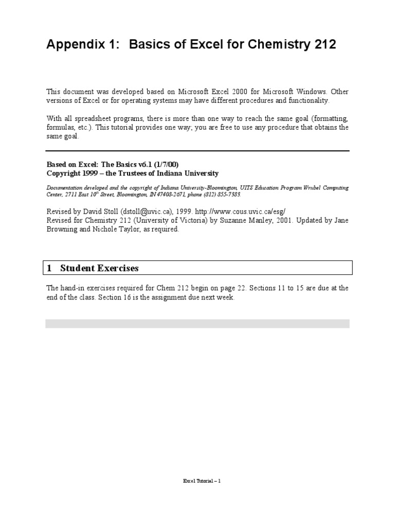 5excel Tutorial | PDF