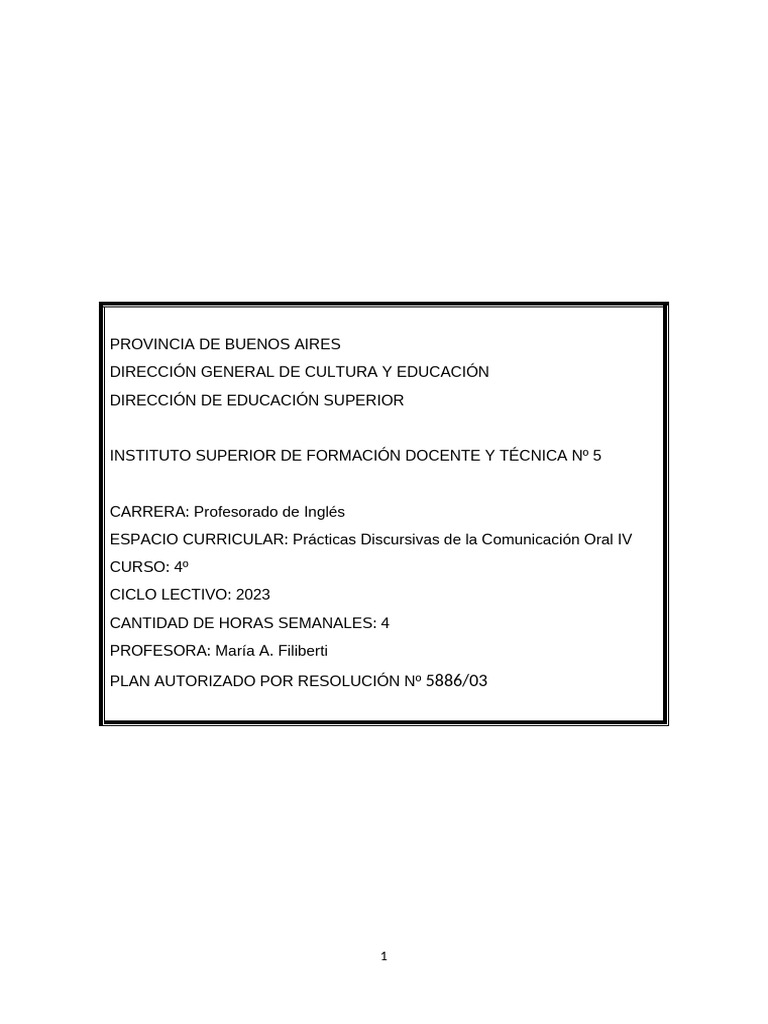 In - A Libre - Practicas Discursivas de La Comunicacion Oral IV ...