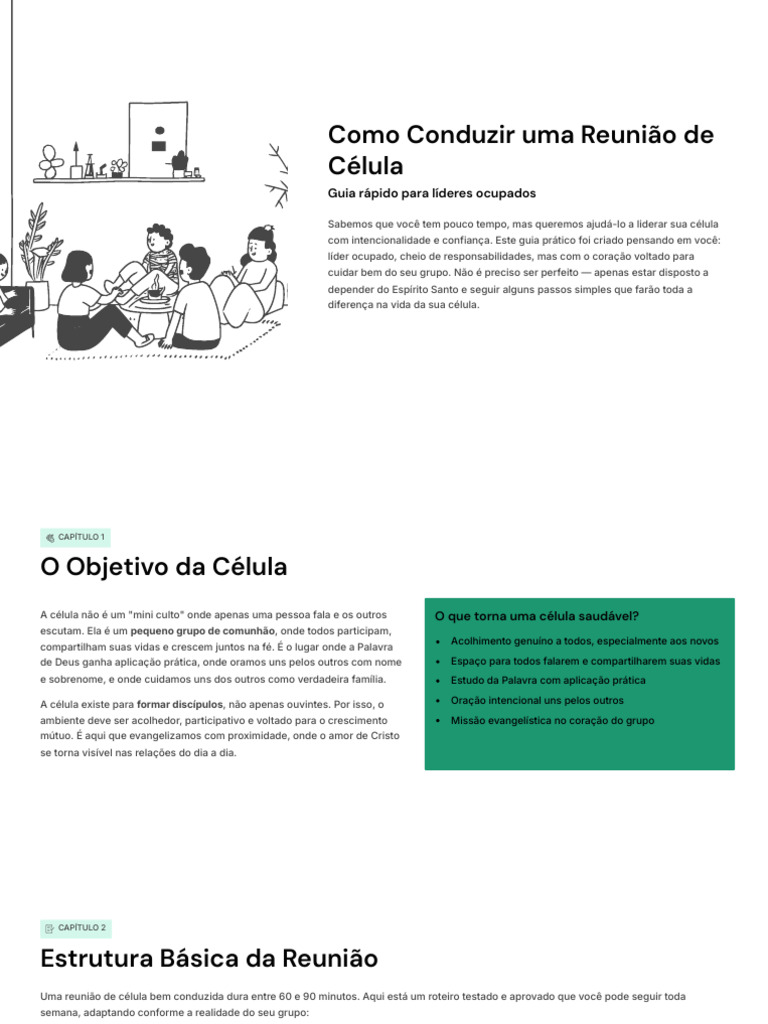 Como Conduzir Uma Reuniao de Celula | PDF | Oração | Amor