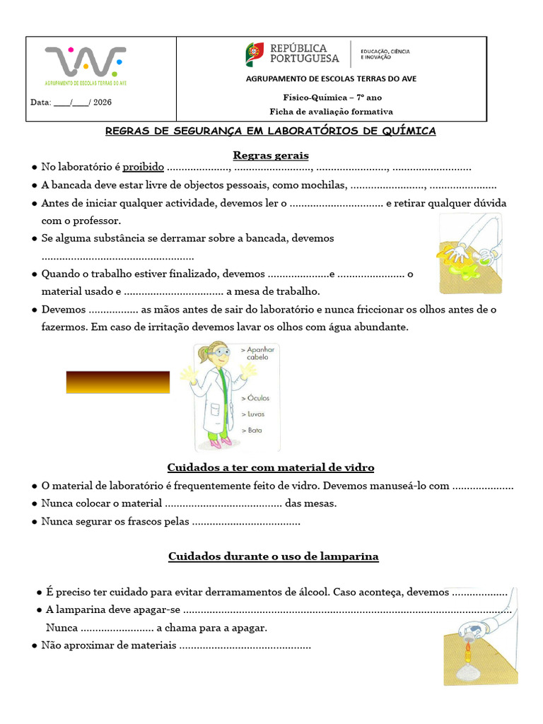 Ficha de Regras No Laborat-Rio | PDF