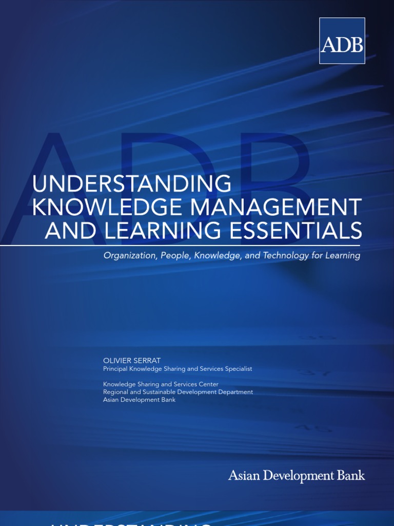 Understanding Knowledge Management and Learning Essentials (For Print ...