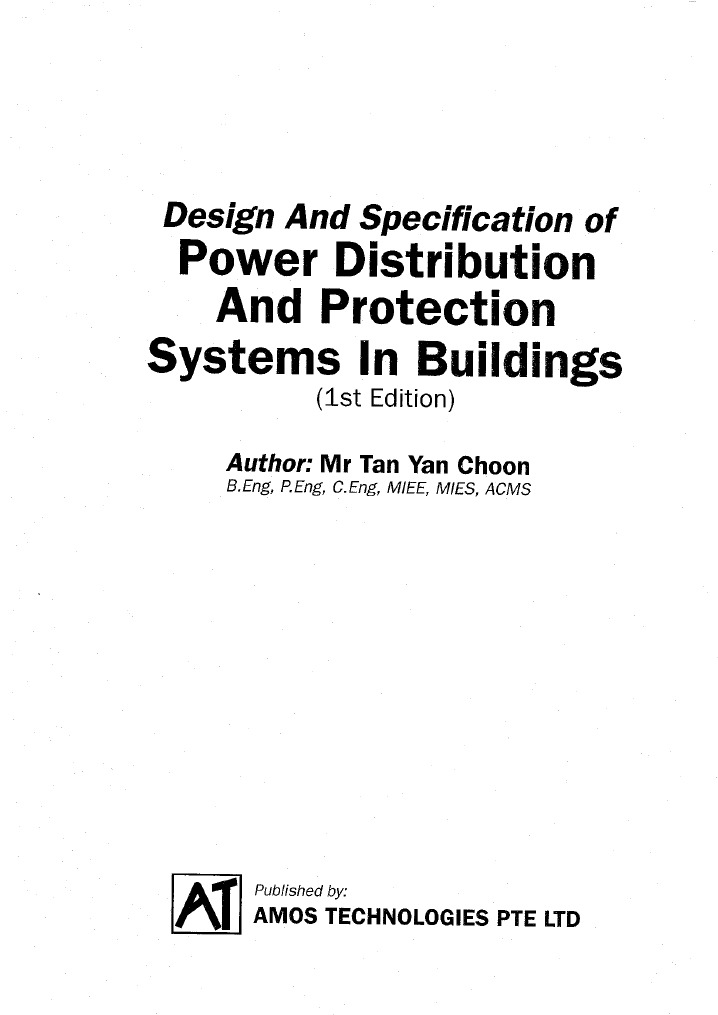 LV Design and Specification of Power Distribution and Protection | PDF