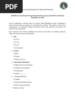 Driver Behaviour Questionnaire Overview | PDF | Traffic | Speed Limit
