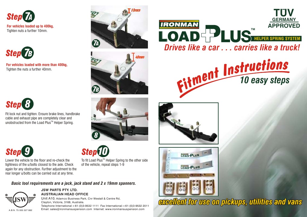 Load Plus Fitment Instructions | PDF | Nut (Hardware) | Screw