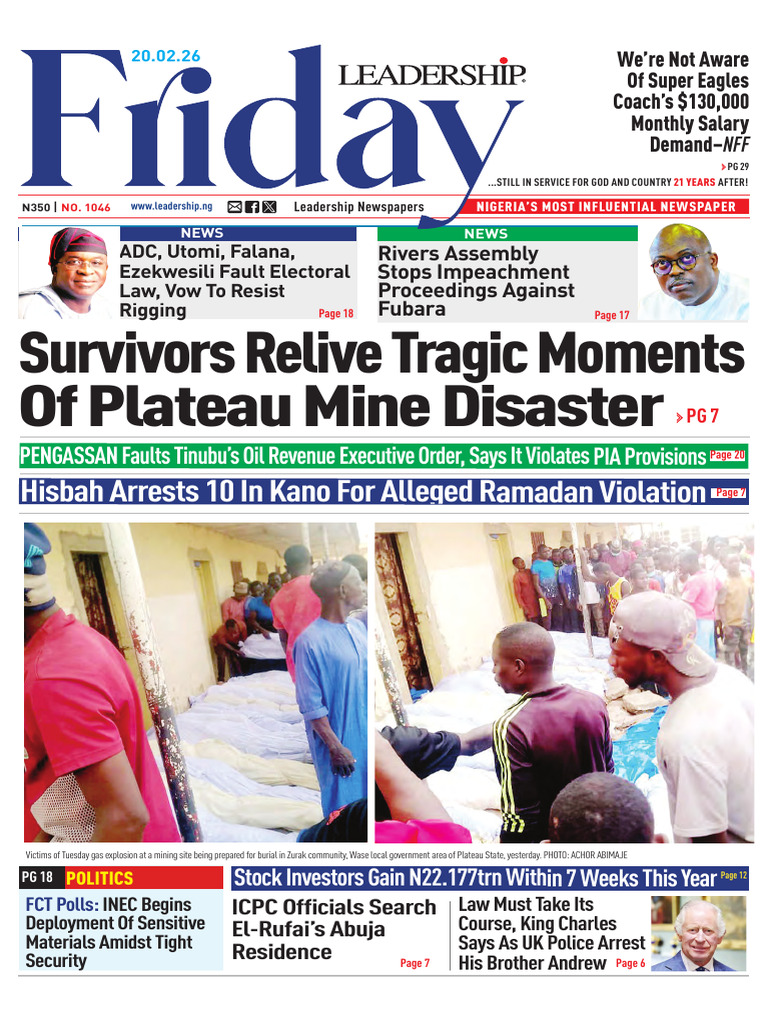 Leadership Epaper 20th February 2026 | PDF