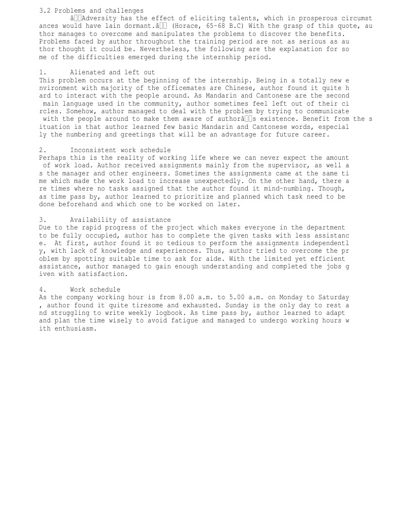 Problems and Challenges During Internship | PDF | Behavioural Sciences ...