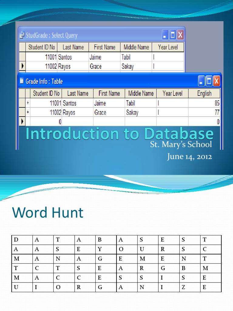 Introduction To Database | PDF | Relational Database | Databases