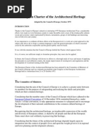 The Venice Charter of 1964 Nalp | PDF | Cultural Heritage