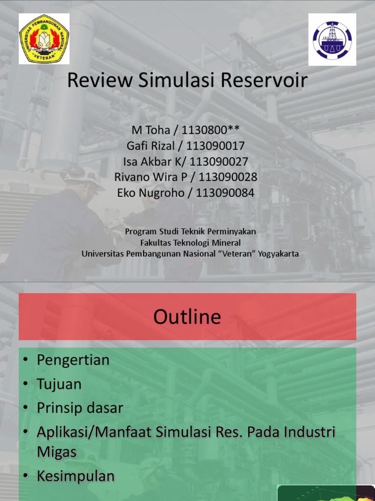 Review Simulasi Reservoir | PDF