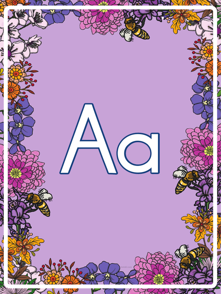 Za HL 1734702890 Flowers Alphabet Display Posters Ver 1 | PDF